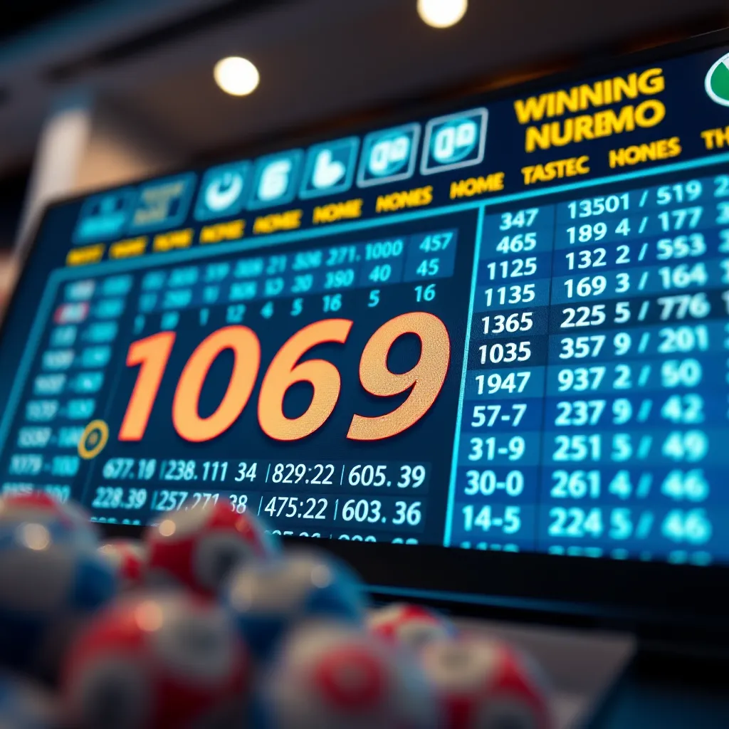 로또 1069회 당첨 번호 분석 및 전략
